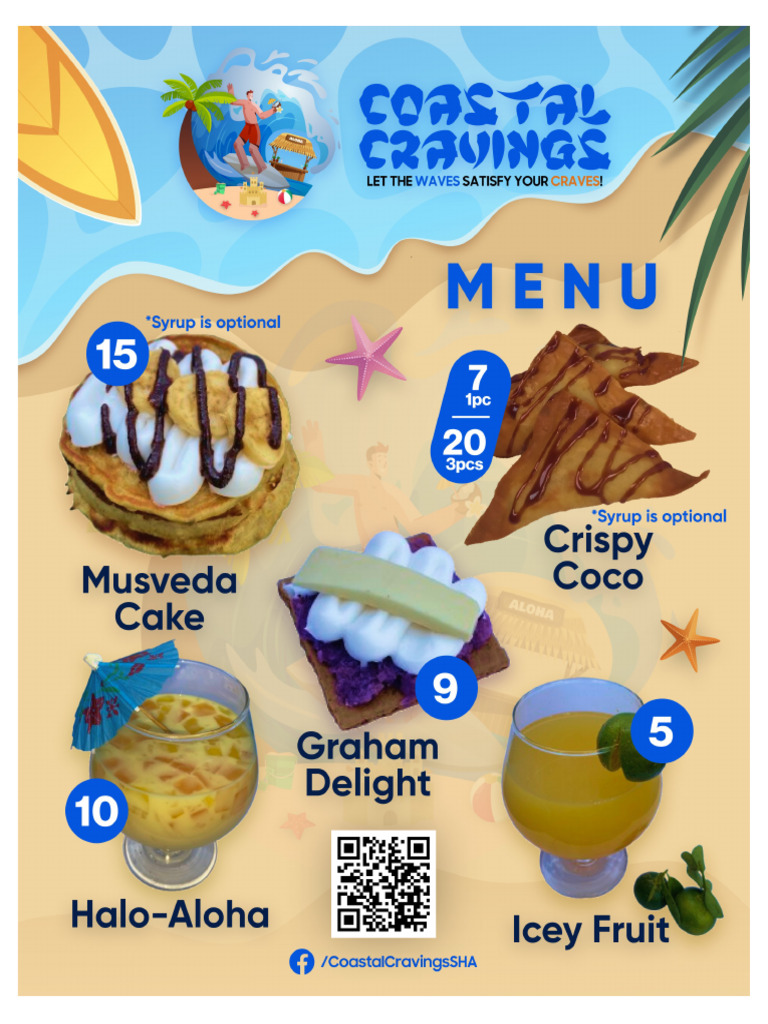 Coastal Cravings Menu Big | PDF