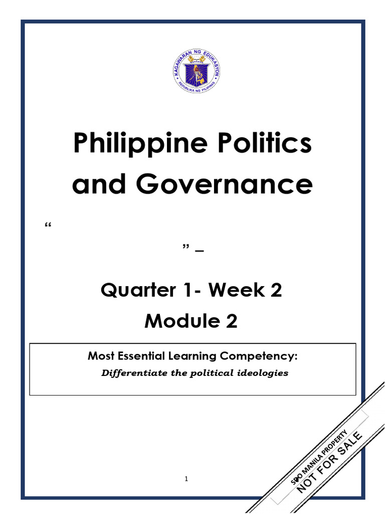 POLGOV Q1 Mod2 Political-Ideologies | PDF | Communism | Socialism