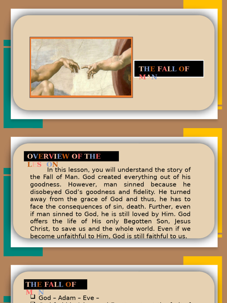 Biblical Lesson: The Fall of Man | PDF | Eve | Serpents In The Bible
