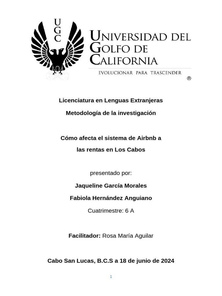 Como afecta el sistema de Arbnb en las rentas en Los Cabos 3 | PDF ...
