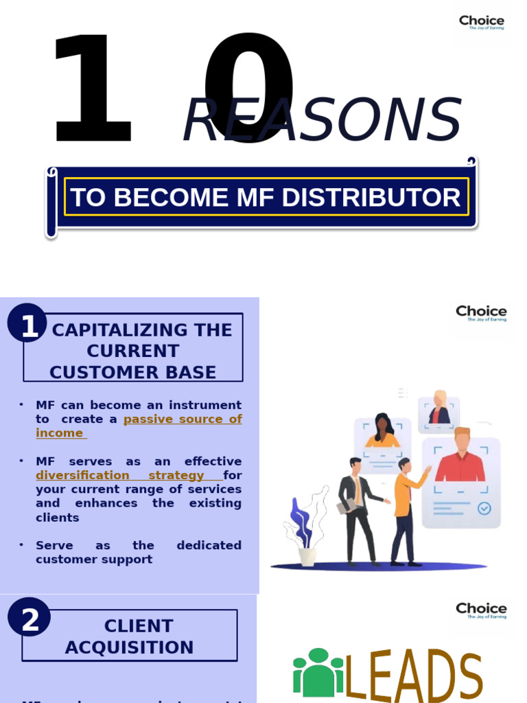Benefits of Becoming an MF Distributor | PDF | Mutual Funds | Investing