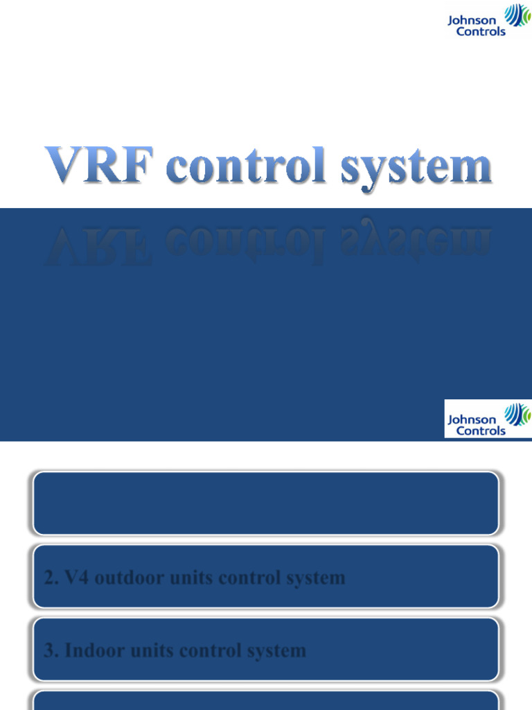 VRF System Control and Diagnostics | PDF | Air Conditioning | Power ...
