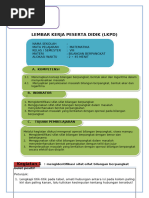 LKPD Bilangan Berpangkat Peer Teaching 1 | PDF