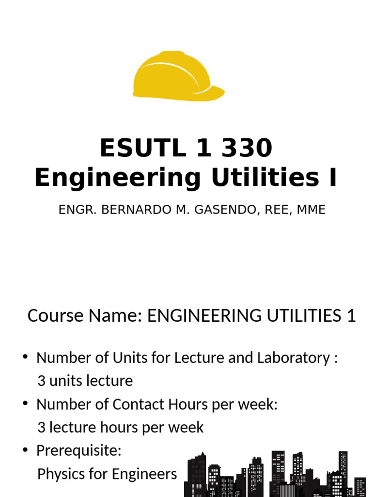 1.0 Intro Engineering Utilities 1 2023 2024 1 | PDF | Series And Parallel Circuits | Electrical ...