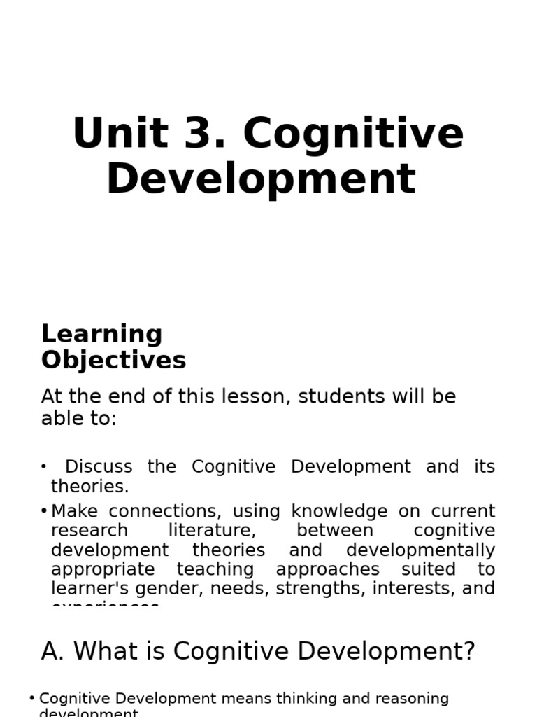 Chapter 3 Cognitive-Development | PDF | Intelligence | Cognitive Development