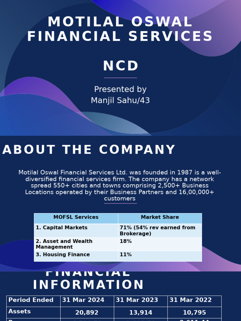 Motilal Oswal Financial Services | PDF