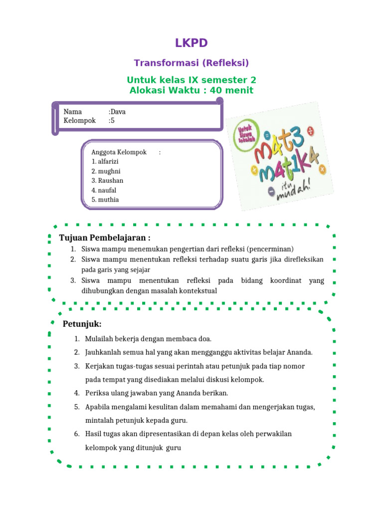 Lkpd-Refleksi Compress | PDF