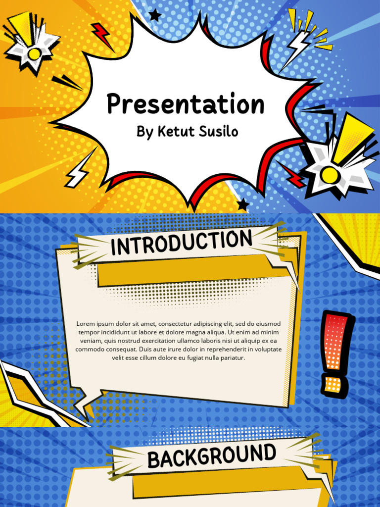 Yellow Blue Comic Discussion | PDF