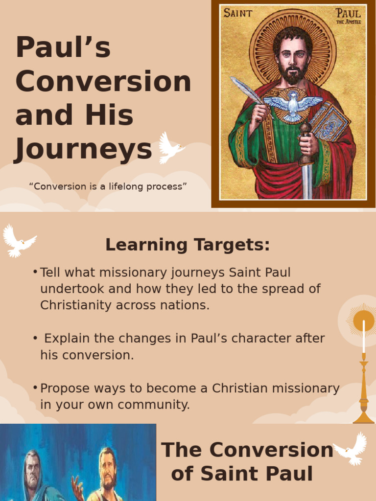 q1 Paul's Conversion and Missionary Journeys Lesson 2 | PDF | Paul The ...