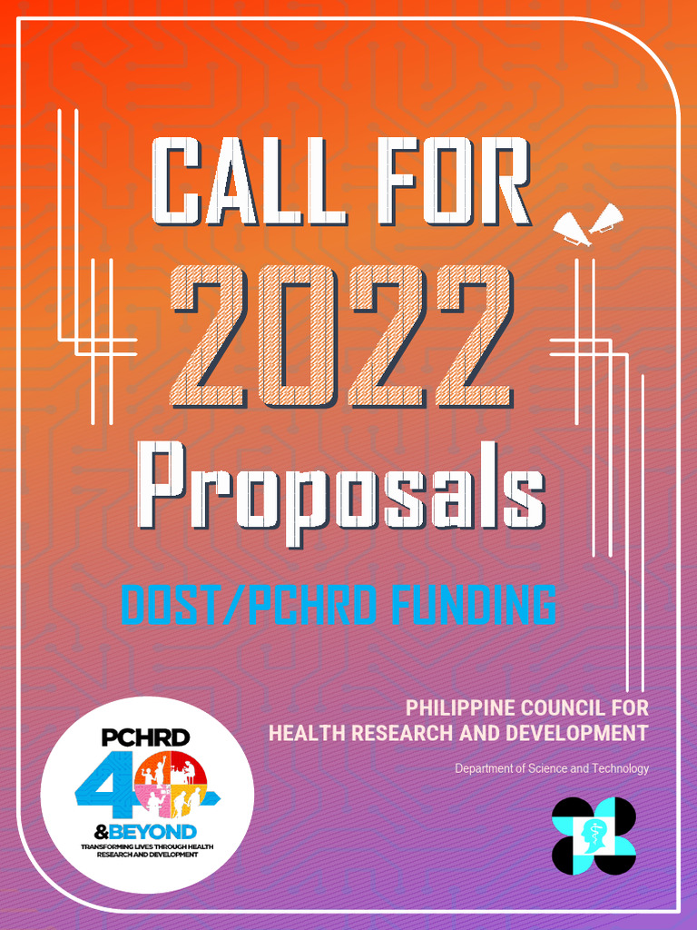 2022 DOST PCHRD Call For Proposals For 2024 Funding Call Details | PDF ...