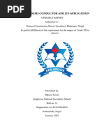 Physics Project On Semiconductor | PDF | P–N Junction | Semiconductors