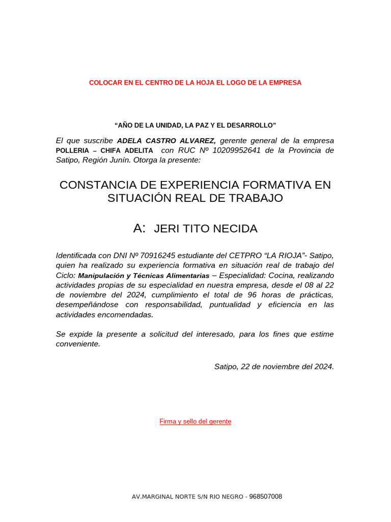 5.-Constancia de Practicas Pre Profesionales | PDF