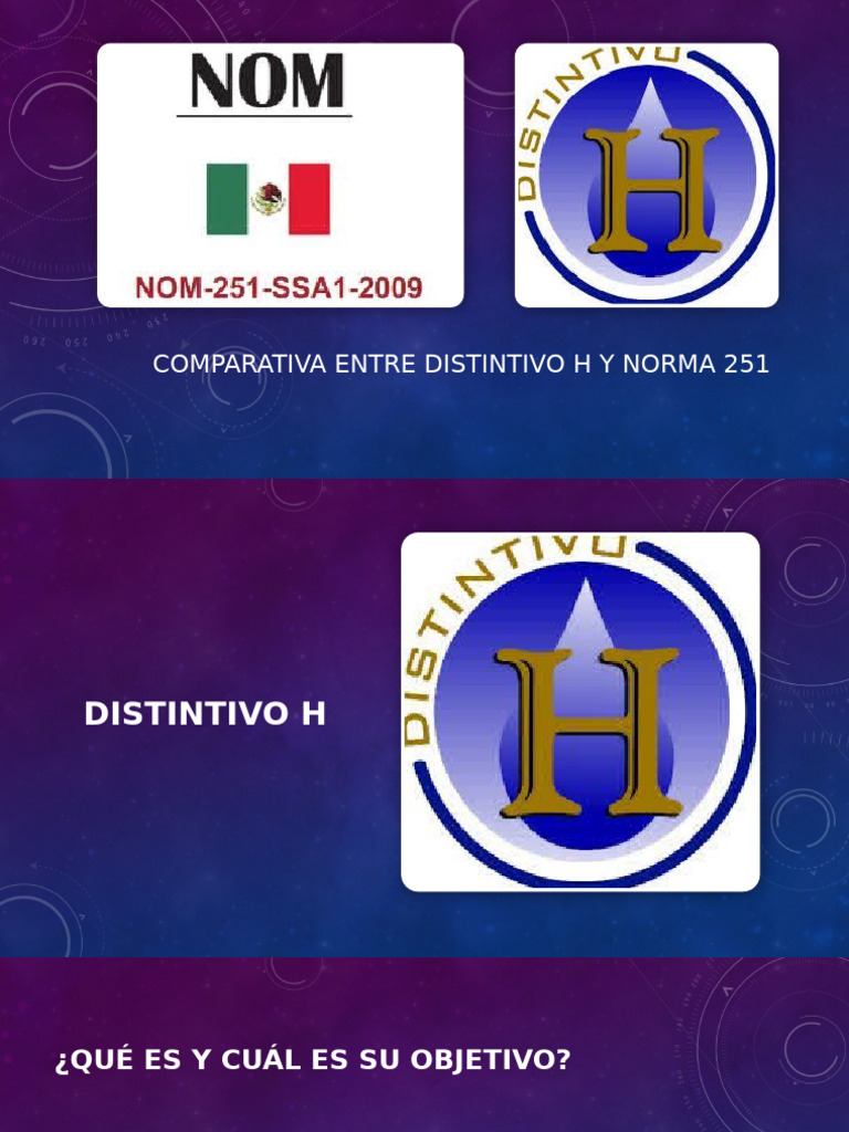Comparativa Entre Distintivo H y Norma 251 | PDF | Análisis de Riesgo y Puntos Críticos de ...