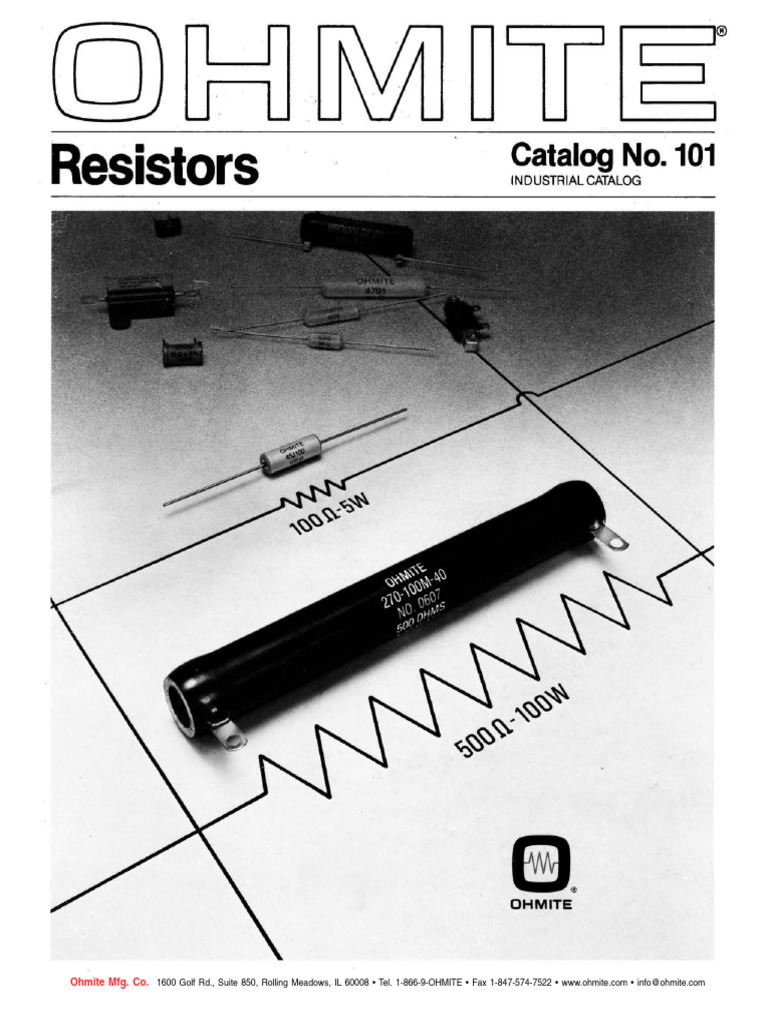 Ohmite Catalogue 101 | PDF