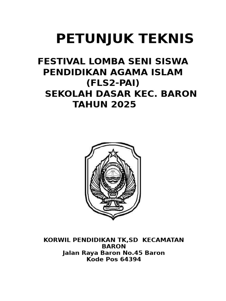 Juknis Flss-Pai SD 2025 Kec. Baron | PDF