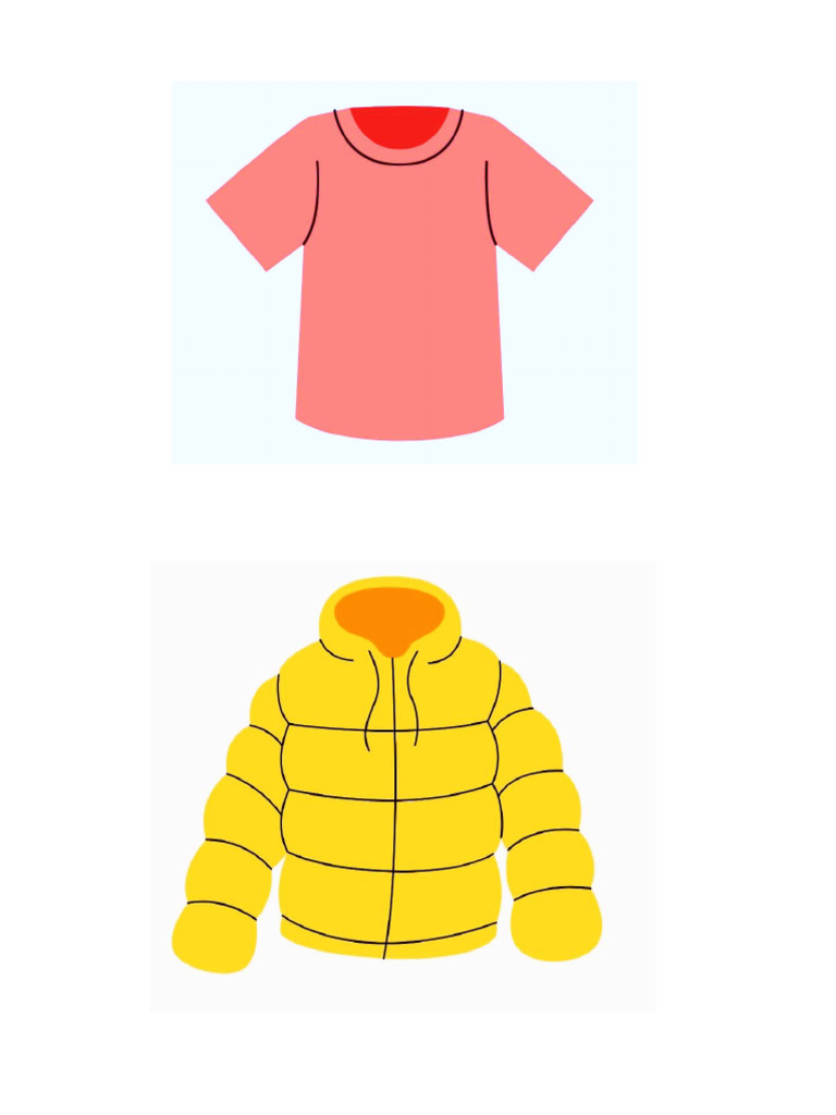 Flashcards Clothing | PDF