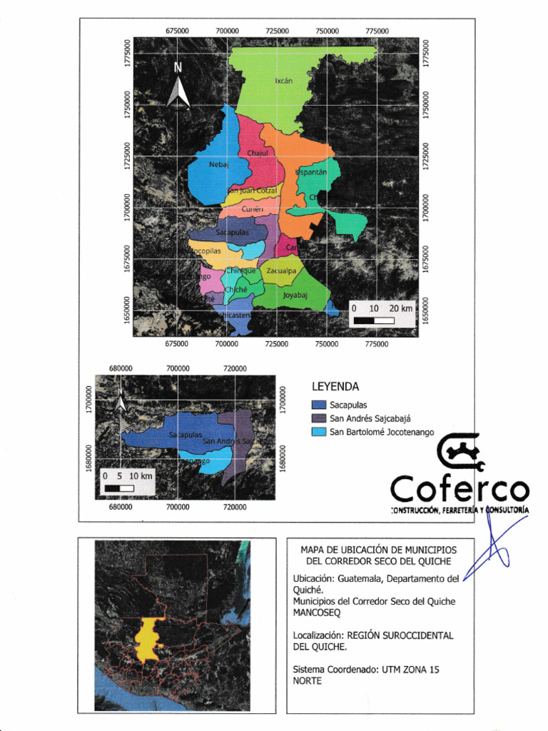 Mapa de Municipios del Quiché | PDF