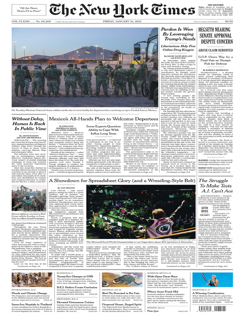 24 01 25 Nytimes | PDF