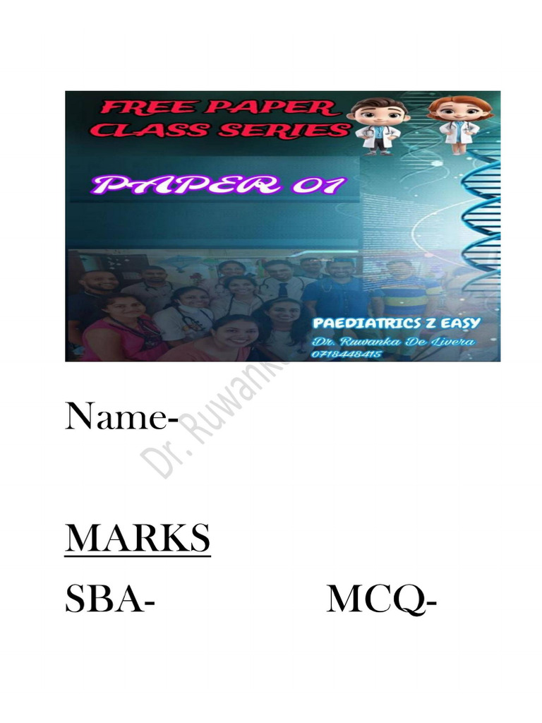 Free Paper Class 1 | PDF