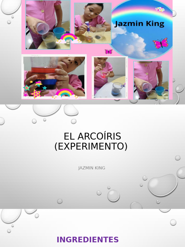 Experimento del Arcoíris con Líquidos | PDF