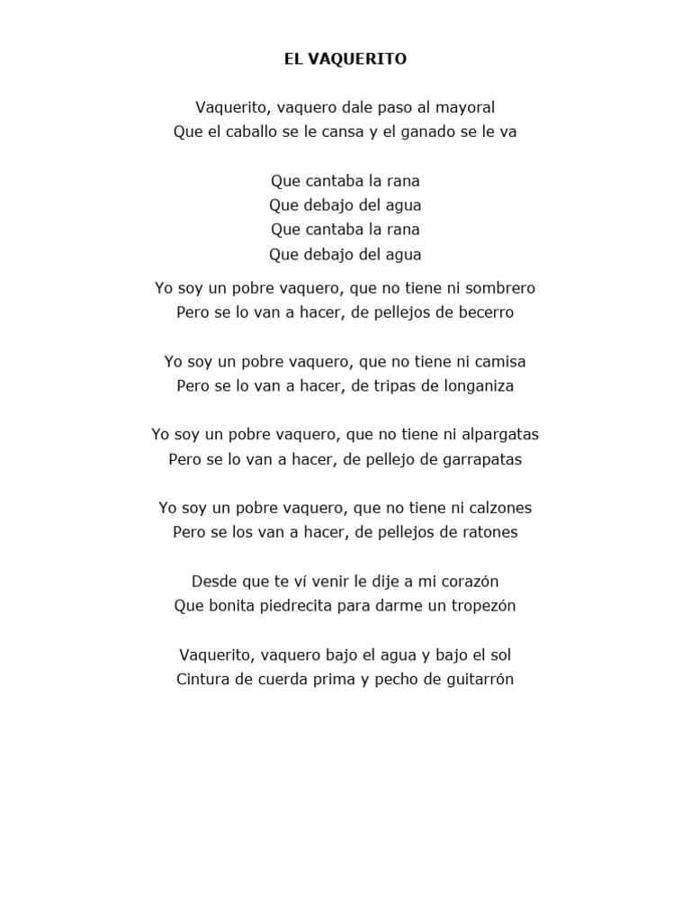 El Vaquerito | PDF