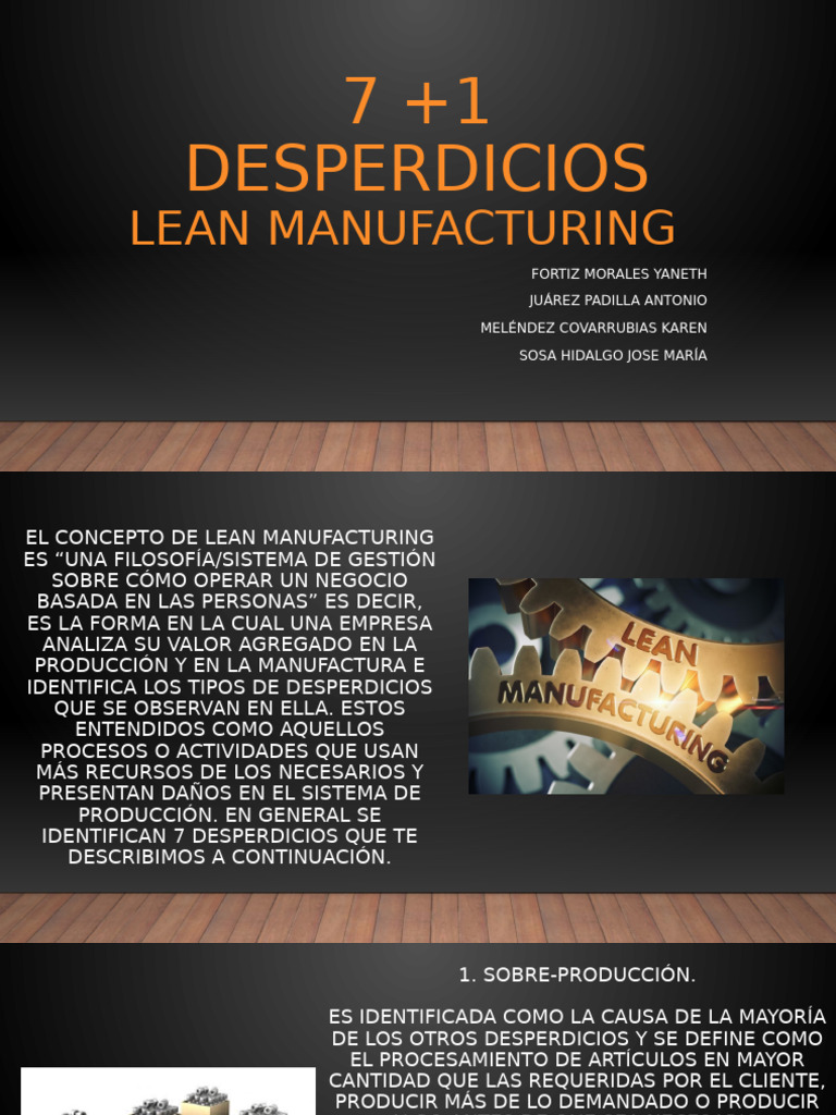 Desperdicios en Lean Manufacturing | PDF | Calidad (comercial) | Lean ...