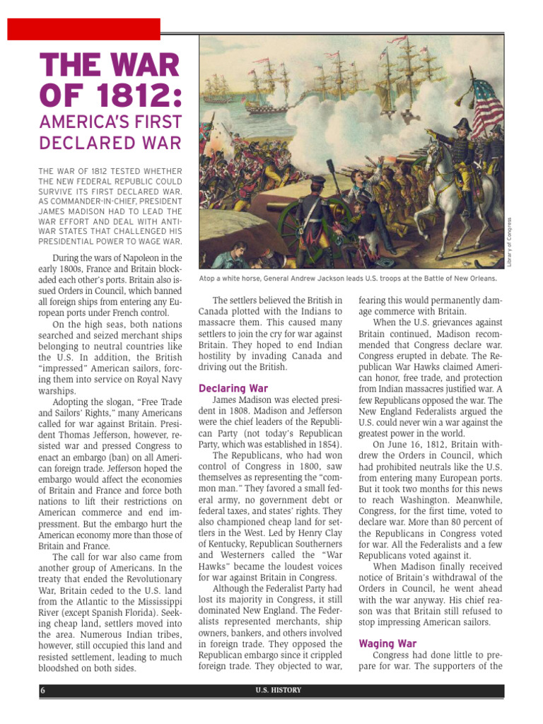 The-War-of-1812 | PDF | James Madison | Federalist Party