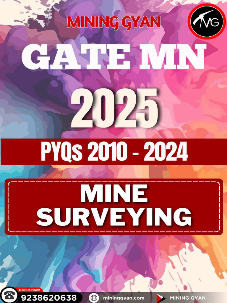 Mine Surveying PYQs 2010-2024 | PDF