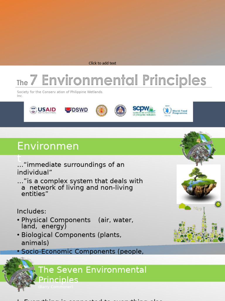 The 7 Environmental Principles | PDF | Biodiversity | Ecology