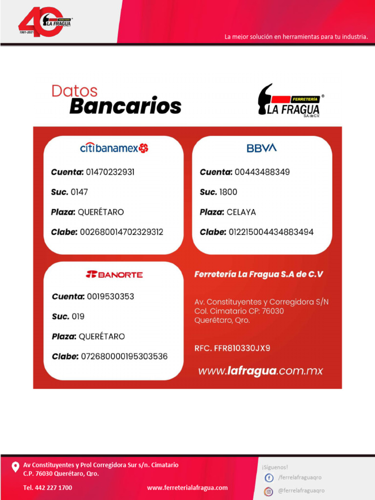 Datos Bancarios | PDF