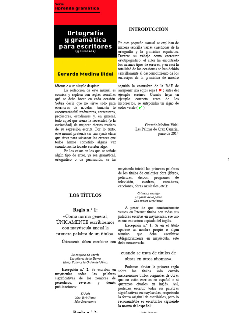 Ortografia y Gramatica - Pagenumber | PDF | Comillas | Coma