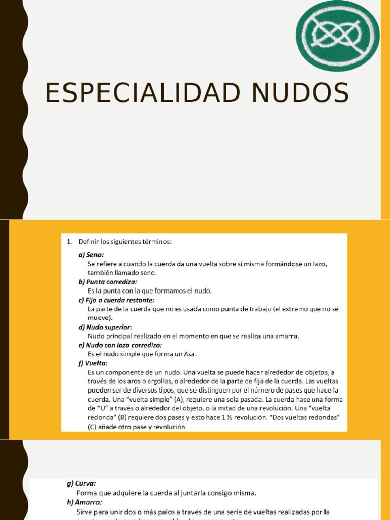 Especialidad Nudos | PDF