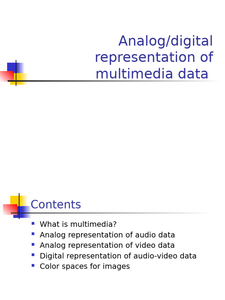 Analog Digital Representation MMX 2024 | PDF | Sampling (Signal Processing) | Video