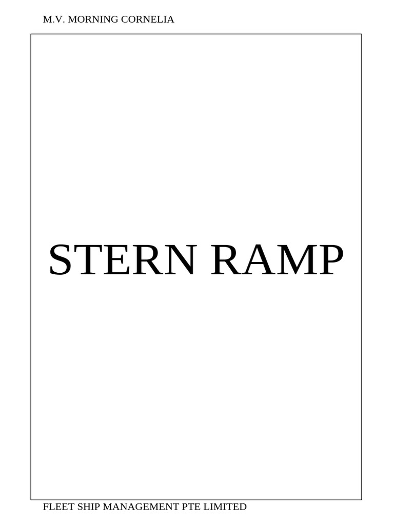 Stern Ramp | PDF
