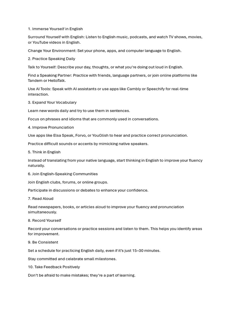 Effective Strategies to Learn English | PDF