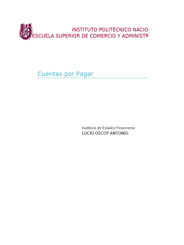 3.2 - cCUENTAS X PAGAR | PDF | Impuesto al valor agregado | Contabilidad