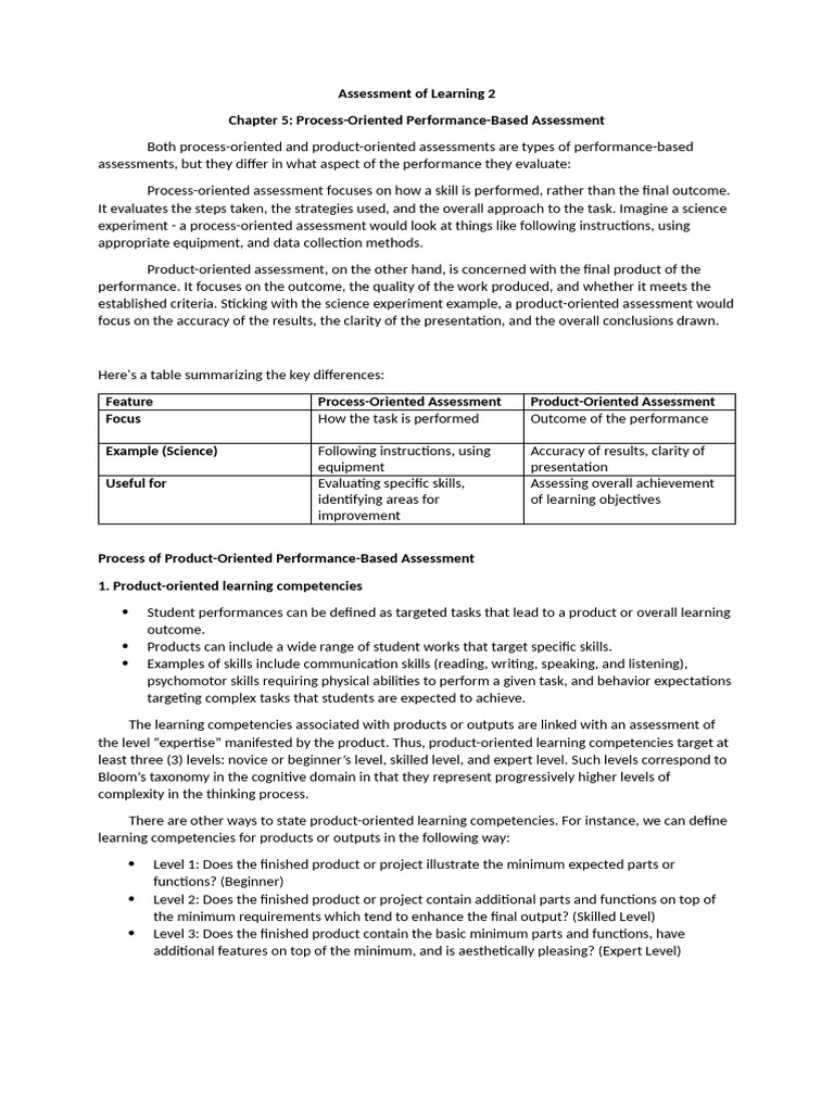 Assessment of Learning 2 Chapter 5 | PDF | Educational Assessment ...