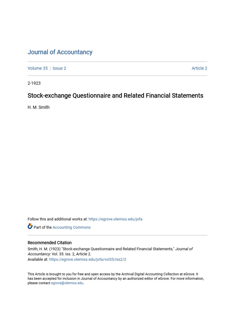 Stock-Exchange Financial Reporting Guide | PDF | Debits And Credits ...