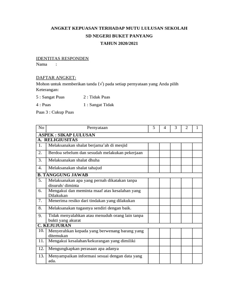 Angket Theacher | PDF