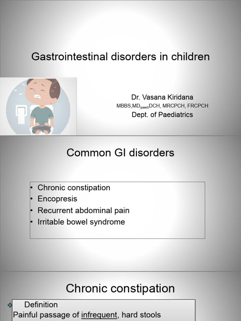 Constipation and Encopresis 2023 - VK | PDF | Constipation | Irritable ...
