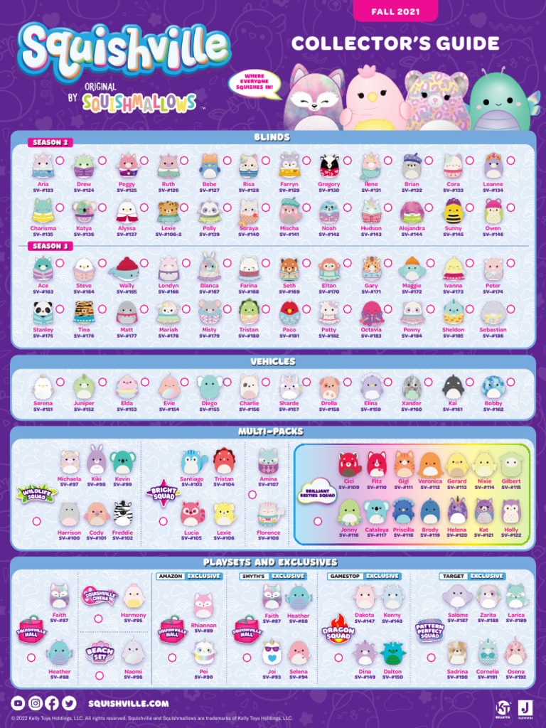 Squishmallow Collector's Guide 2021 | PDF