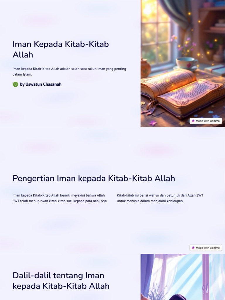 Iman kepada Kitab-Kitab Allah dalam Islam | PDF