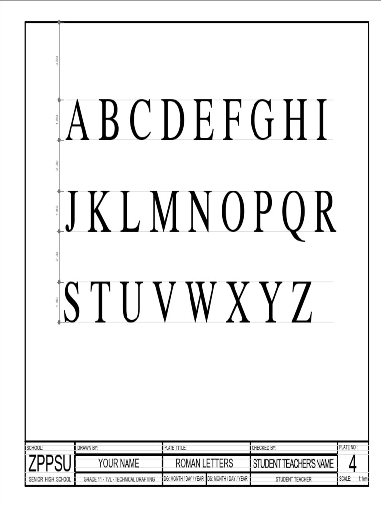 Activity 4 - Roman Letters | PDF