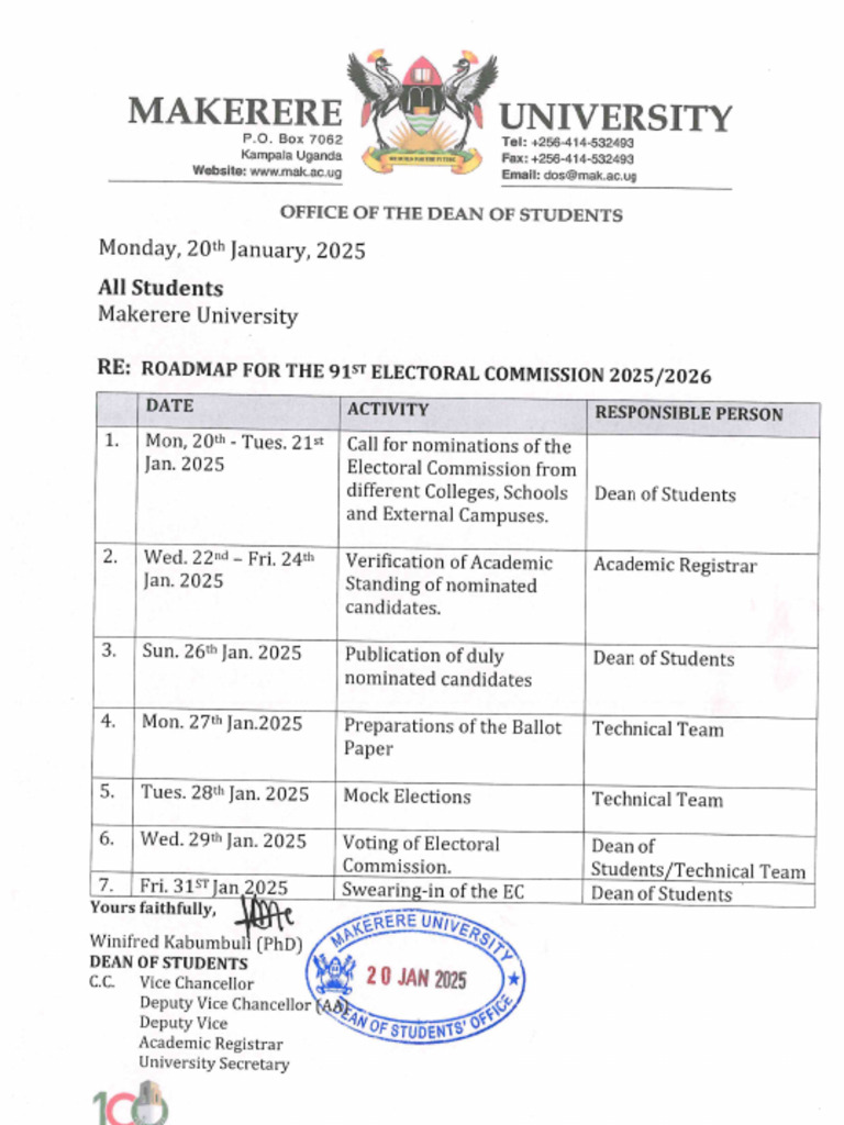 Roadmap For Electoral Commission 2025-2026 | PDF