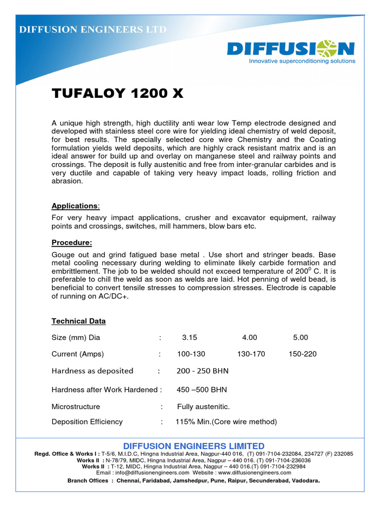 High-Strength Welding Electrode | PDF