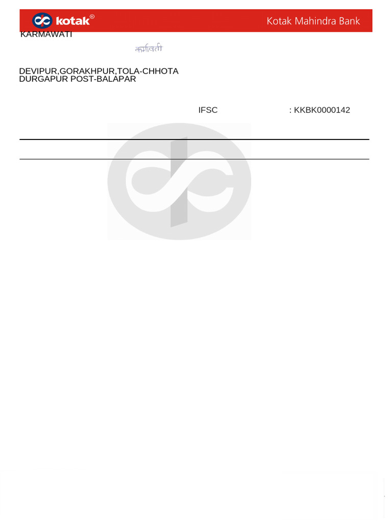 Kotak Bank Statement Summary | PDF | Economy Of India | Banks