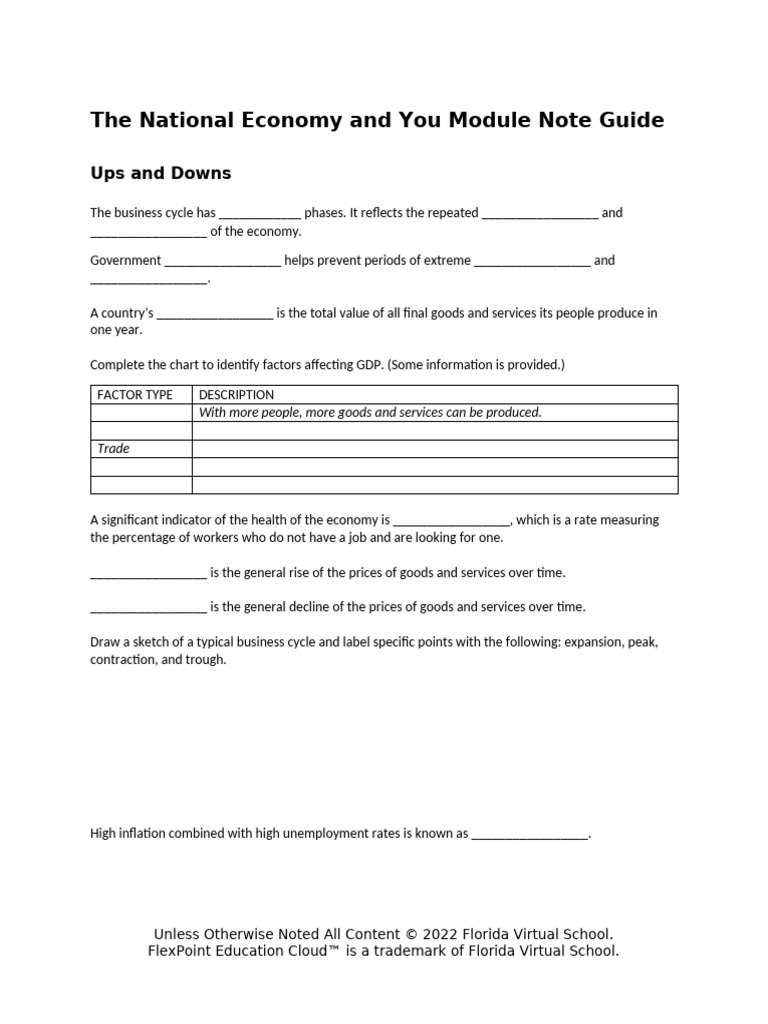 Understanding the Business Cycle and Economy | PDF | Monetary Policy ...