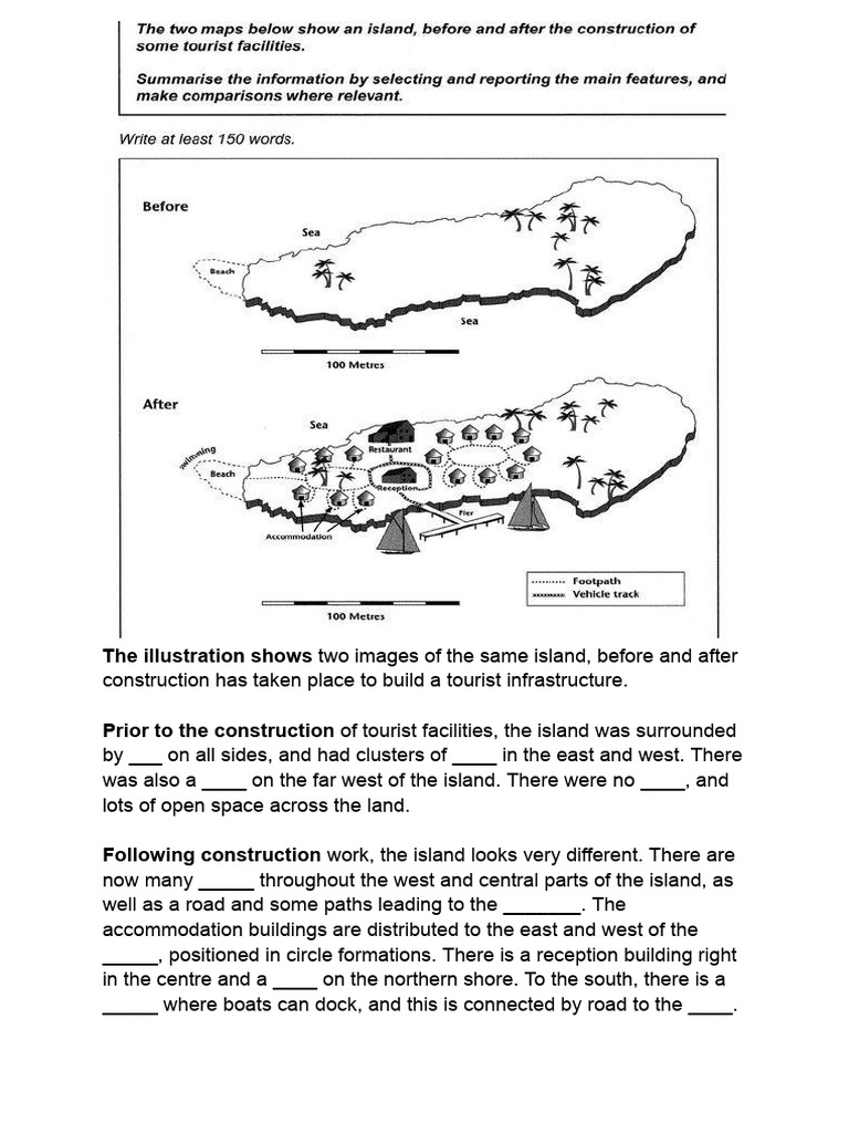 (IELTS Map Description) Exposure + Practice With Answer Key | PDF