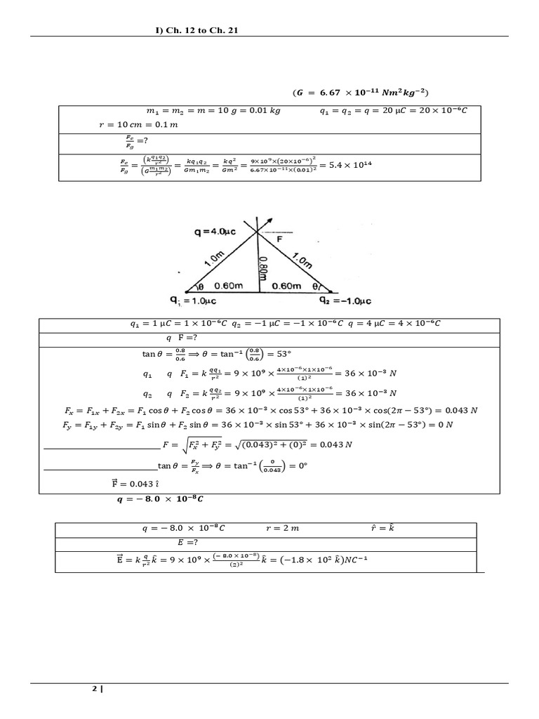 Numerical Notes F.sc. Part 2 | PDF | Inductance | Capacitor