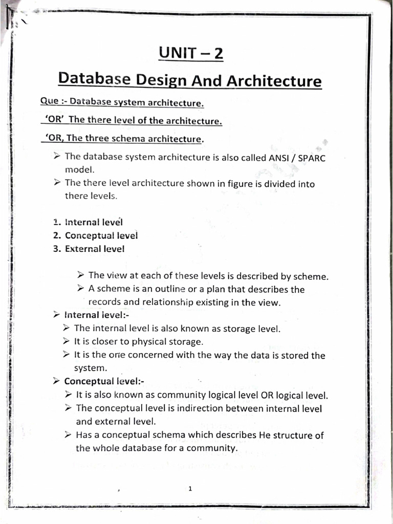 DBMS Unit - 2 | PDF